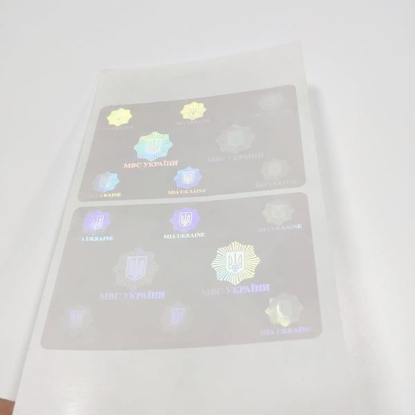 Hologram Overlay Certificate Stickers Transparent hologram Overlays ...