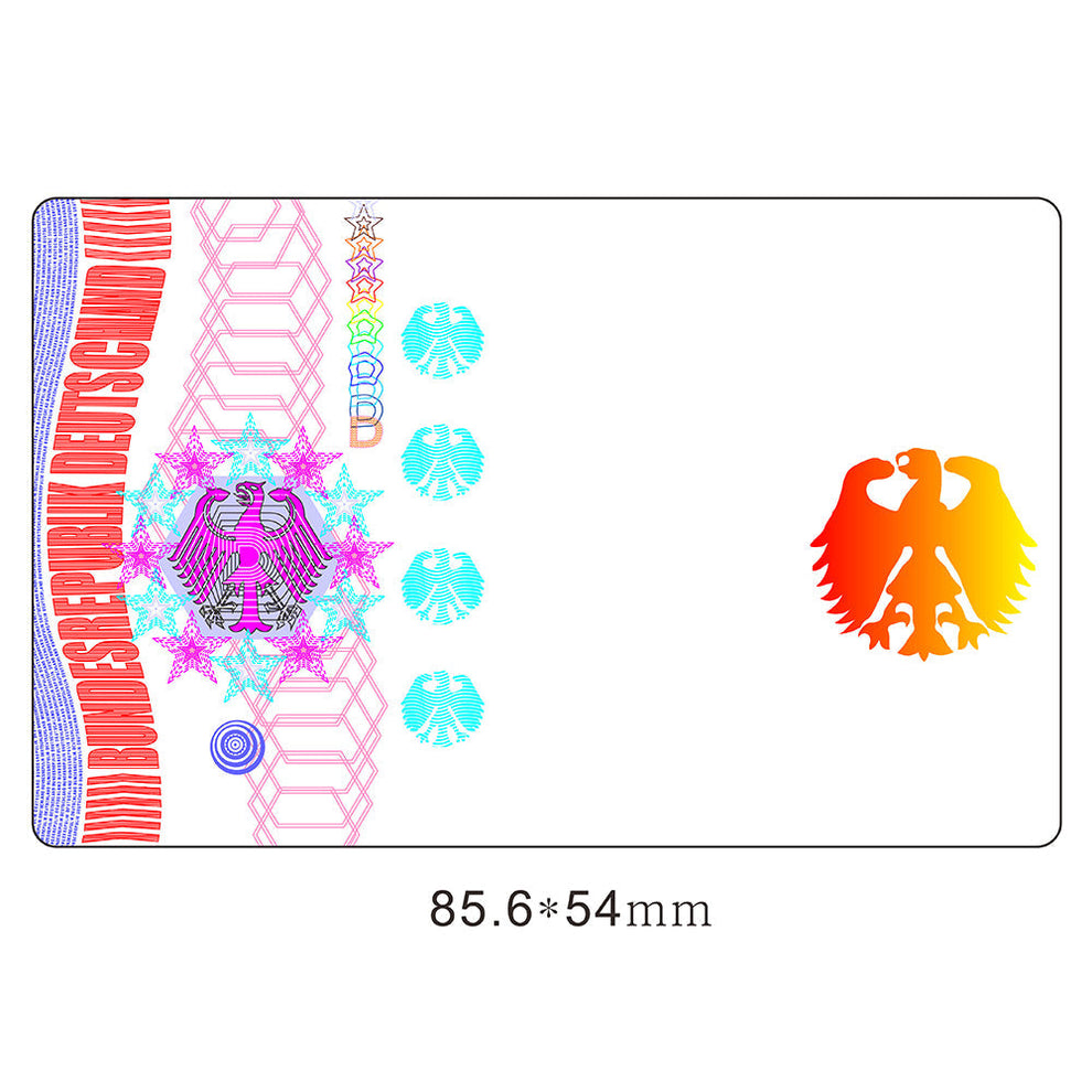 Holographic Clear Overlay Laser Transparent Hologram Card Sticker ...